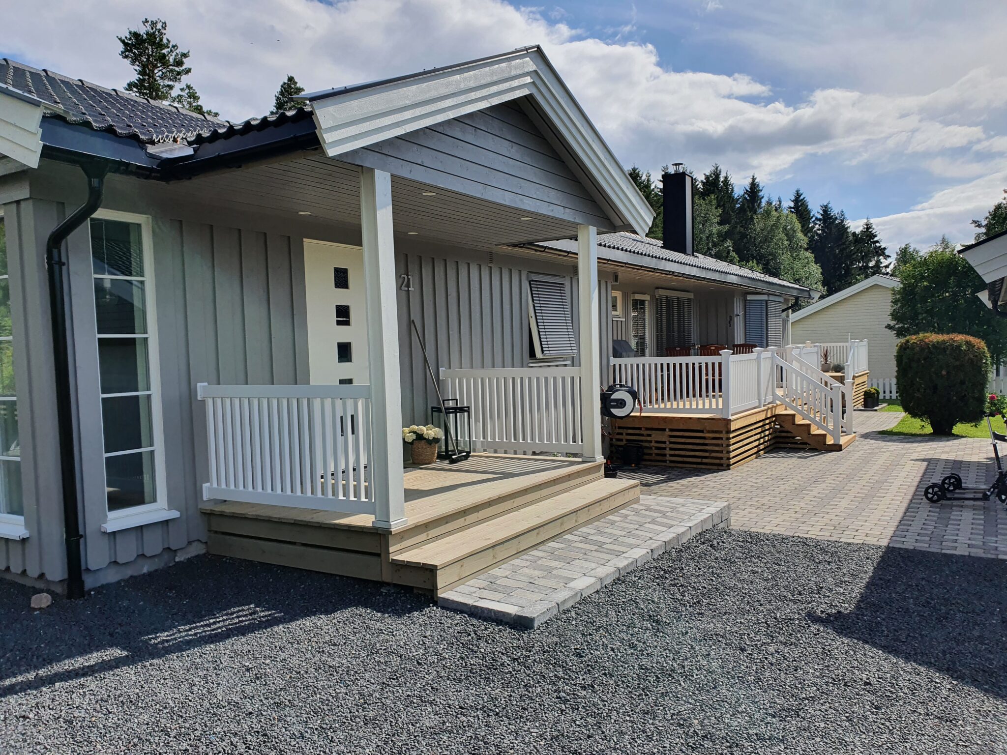 Vedlikeholdsfritt rekkverk i PVC for veranda,terrasse,platting - Smartevarer.no